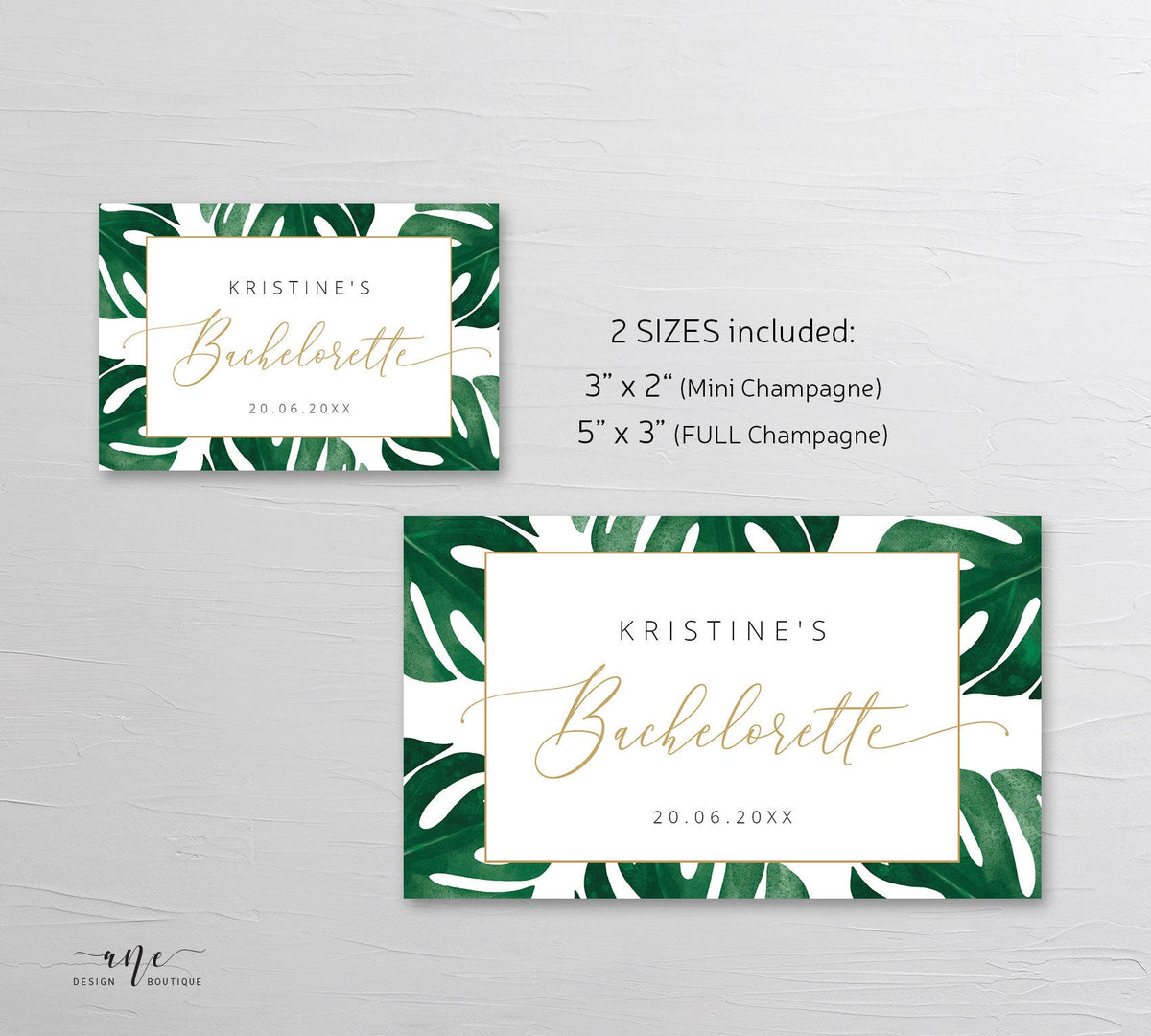 Monstera Champagne Label » Ane Design Boutique